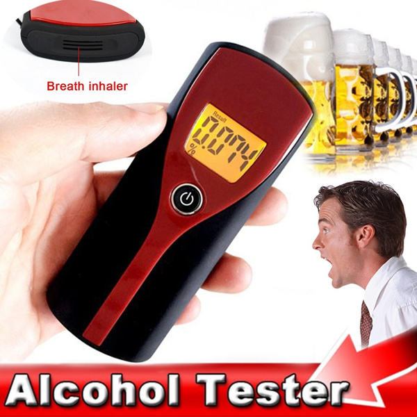 Professional Digital LCD Breath Alcohol Breathalyzer Analyser Tester ...