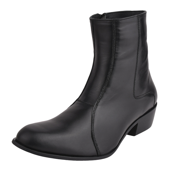 Libertyzeno Mens Zipper Ankle Boots Genuine Leather Formal Dress Shoes 807 Wish