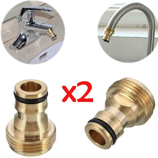 2Pcs Universal Kitchen Tap Connector Mixer Hose Adaptor Pipe Joiner ...