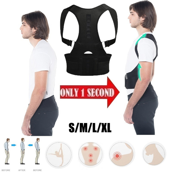 Back Brace Posture Corrector Best Fully Adjustable Brace Improves ...