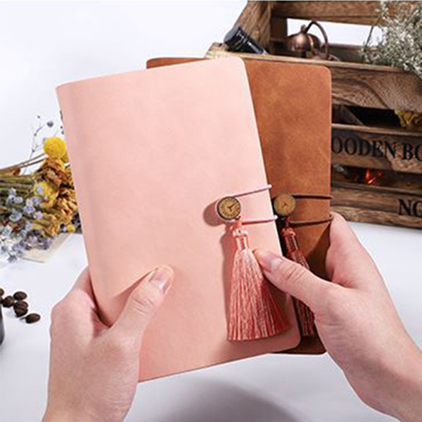 Fabric School Stationery With Tassel PU Cover Agenda Planner Organizer ...