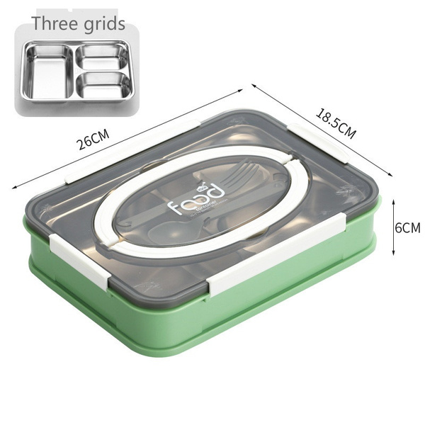 Stainless Steel Lunch Box with Tableware, Lunch Box, Student Adult ...