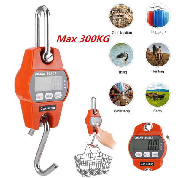 High Quality 300kg/600lb Mini Portable Digital LCD Display Hanging ...