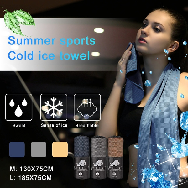 Ice Towel Instant Cooling Towel Heat Relief Reusable Chill Cool Towel ...