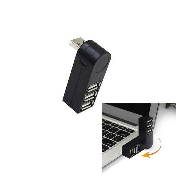 1Pcs 180 Degree Rotation USB 2.0 Expanding For Laptop Rotate Hub USB ...