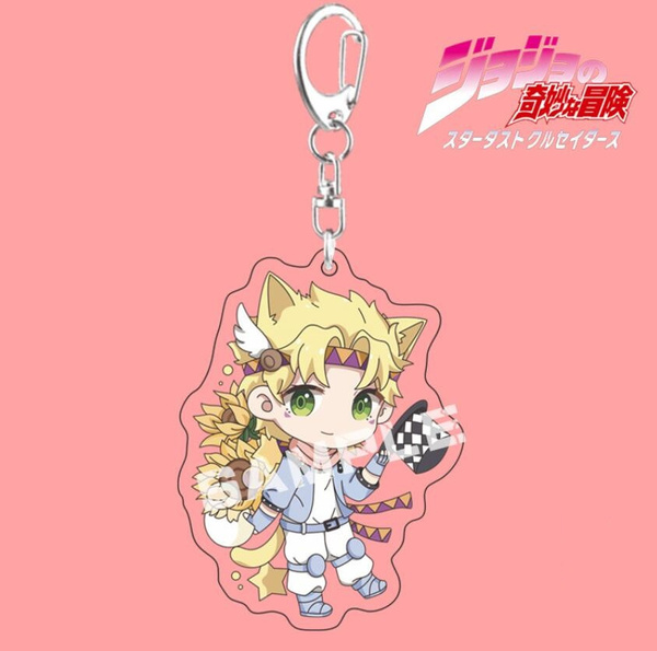 JoJo's Bizarre Adventure Giorno Giovanna Pendant Acrylic Keychain ...