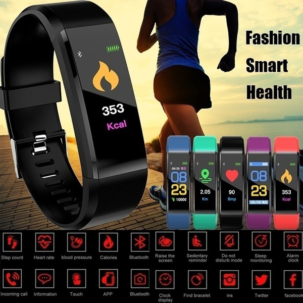 New Fashion Waterproof Swim Smart Wristband Bluetooth Fitness Tracker ...