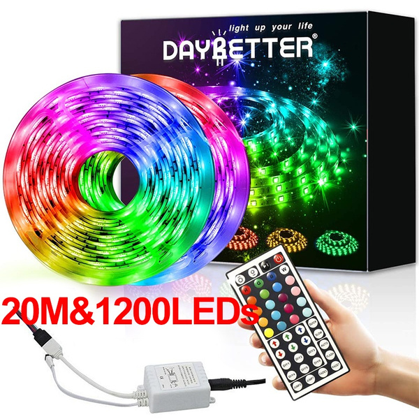 1/2/3/5/10/20M 5/10/20M 3528 SMD RGB 600 LED Strip light string tape+44 ...