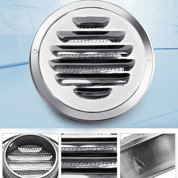 Stainless Steel Wall Air Vent Bathroom Extractor Outlet Grille | Wish