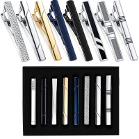 4/5/8Pcs/Lot Tie Clips Set for Men Tie Bar Gift for Men Clip Set for ...