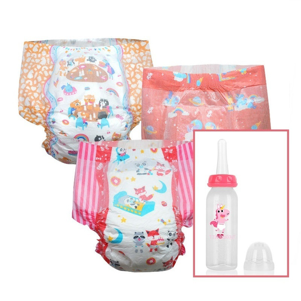 ABDL Girl Diapers DDLG High Absorption Large Capacity 6000ML Diapers ...