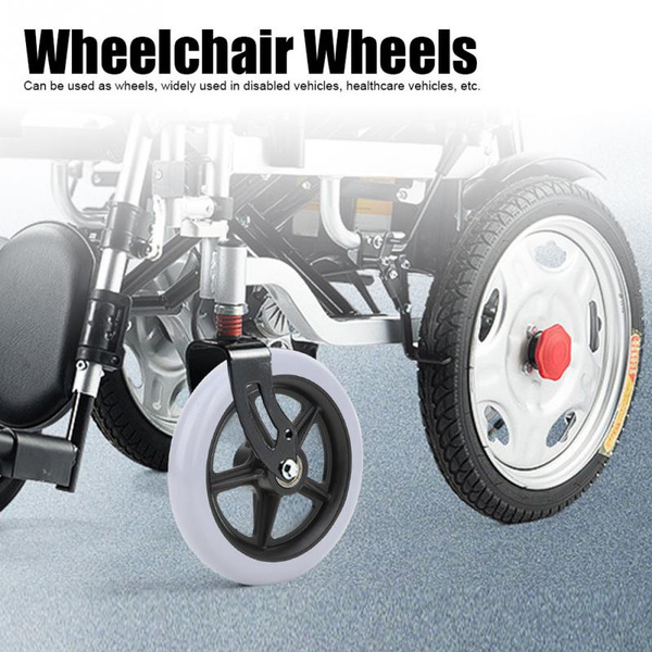 6 Inch Wheelchair Front Wheels Disabled Old People Wheelchair Anti-Slip ...