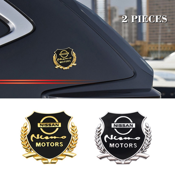 2pcs/lot 3D Metal Car Side Door Badge Stickers Side Window Emblem ...
