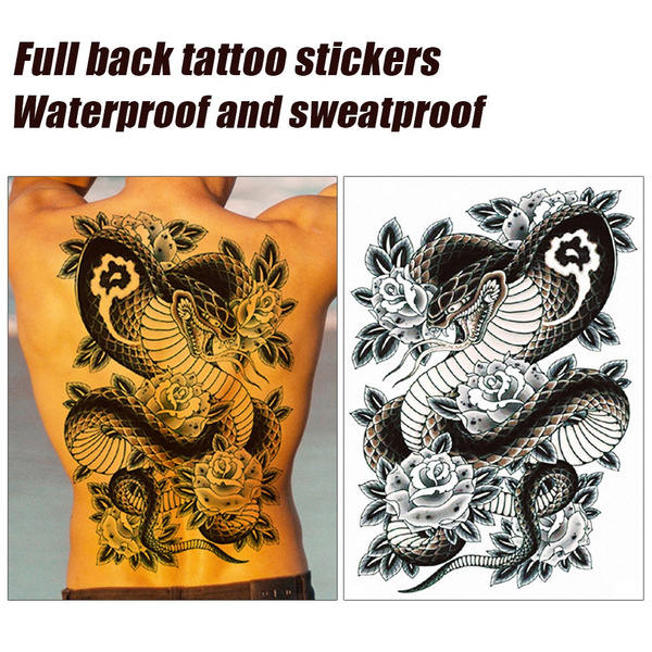 Waterproof Temporary Tattoo Sticker Totem Tattoo Full back Large Size ...
