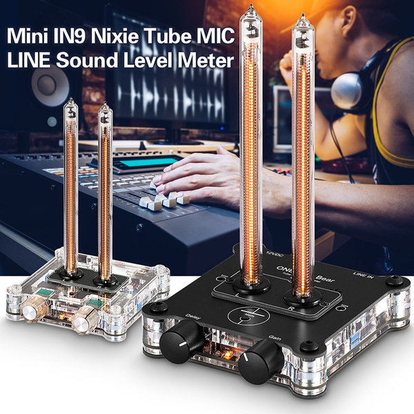 Mini IN9 Nixie Tube Sound Level Meter MIC Audio Analyzer Music Spectrum ...