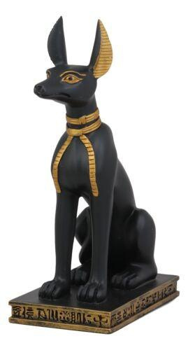 Ebros Ancient Egyptian Sitting Anubis in Jackal Dog Form Statue 9.25 ...