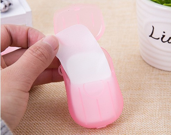 20pcs / Disposable Soap Box Portable Soap Paper Box Various flower ...