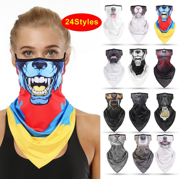 1PC 3D Animal Neck Gaiter Warmer Windproof Face Cover Scarf for Ski ...