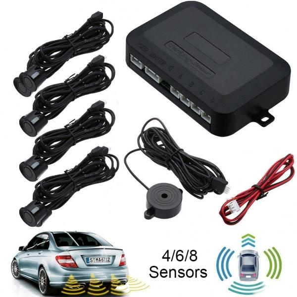 New Design Car Vehicle Reverse Radars Alarm System with 4/6/8 Parking ...