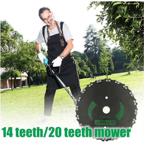 14/20 Tooth Heavy Duty Grass Trimmer Head Disc Garden Grass Trimmer ...