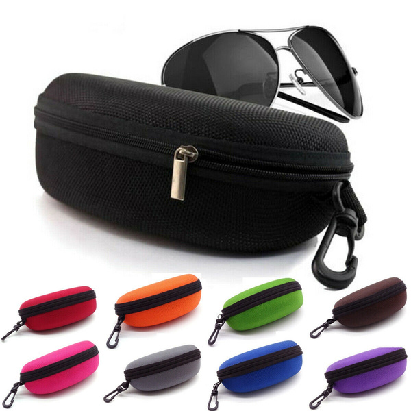 Portable Zipper Eye Glasses Box Sunglasses Clam Shell Hard Eyewear Case ... Portable Zipper Eye Glasses Box Sunglasses Clam Shell Hard Eyewear Case ...