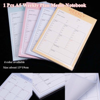 1 Pcs A5 Tearable Weekly Day Planner Notebook Creative Stationery ...