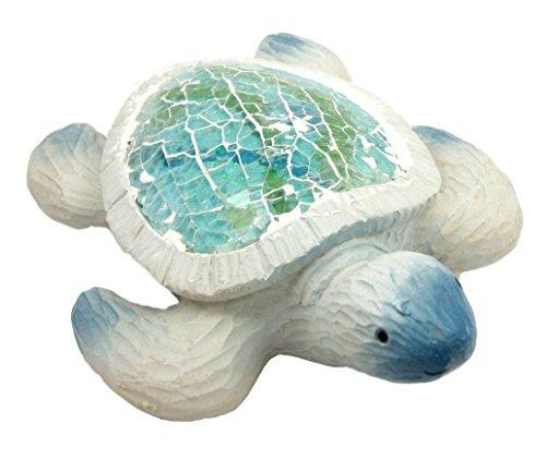 Ebros Coastal Ocean Giant Sea Turtle Statue With Crushed Glass Mosaic ...