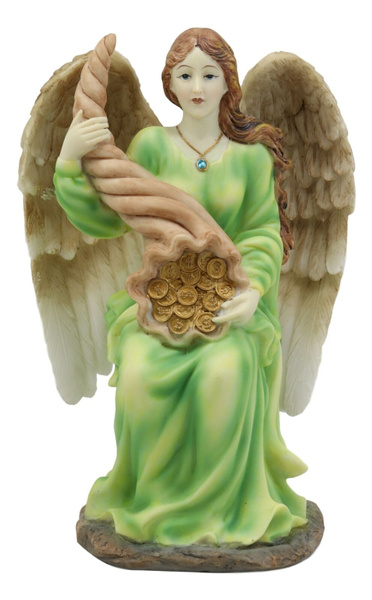 Ebros Colorful Sitting Roman Angel Of Abundance Prosperity Positive ...