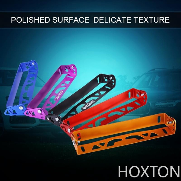 Universal Styling Aluminum License Plate Frame Adjustable Racing Number ...