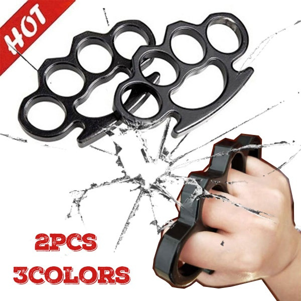 Brass Knuckles Tactical Survival Multi-Functional Self Defense Duster ...