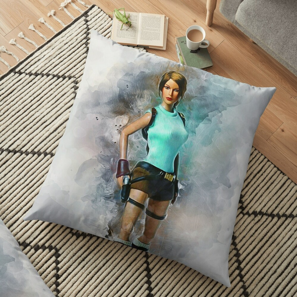 Tomb Raider - Lara Croft Printed Pillow Case Sofa Car Soft Cushion ...