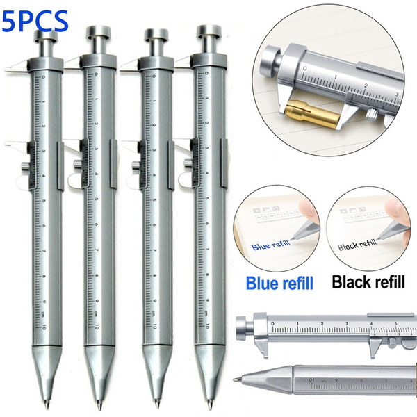 5/3/1 Pcs Creative Pen Vernier Caliper Stationery Roller Ball Pen Ruler ...