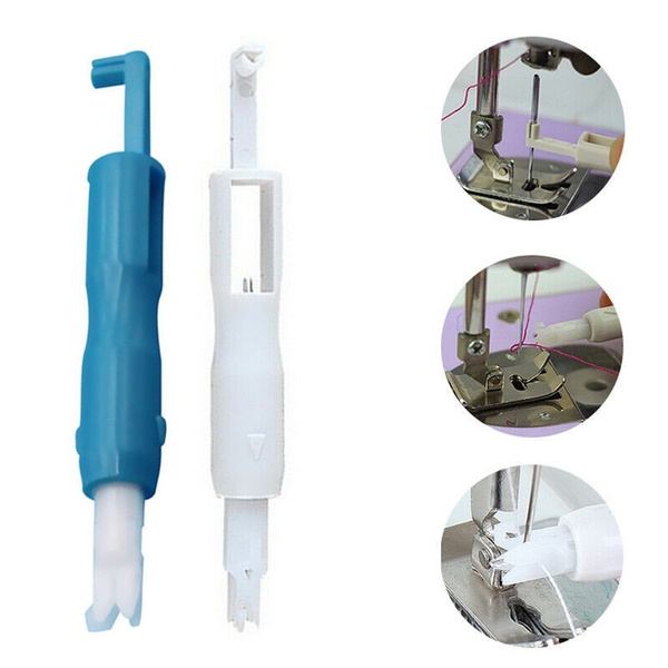 Needle Threader Insertion Applicator Handle Thread Sewing Machine Tool ...