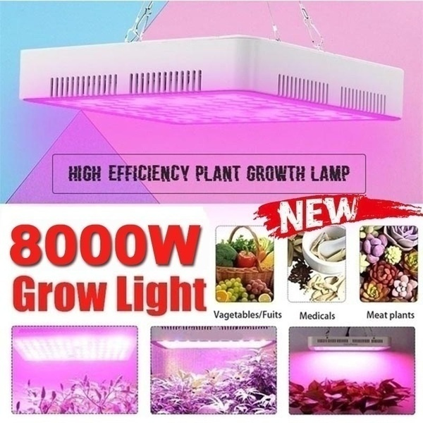 New 8000W Plant Panel Growth Lamp Red White Full Spectrum Plant ...
