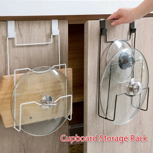 Kitchen Saucepan Pan Lid Cupboard Door Storage Rack Organiser Shelf ...