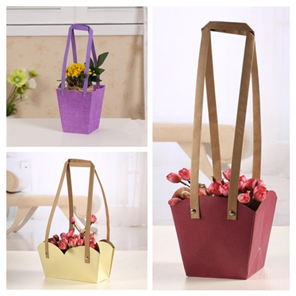 Flower Packing Bags Kraft Paper PP-woven Customize Spring Summer Bonsai ...