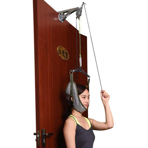 Adjustable Neck Massage Device Hanging Cervical Traction Over The Door ...