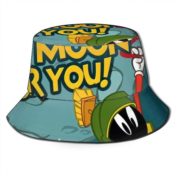 Mine Marvin The Martian Looney Tunes Print Double Side Hats Vintage ...