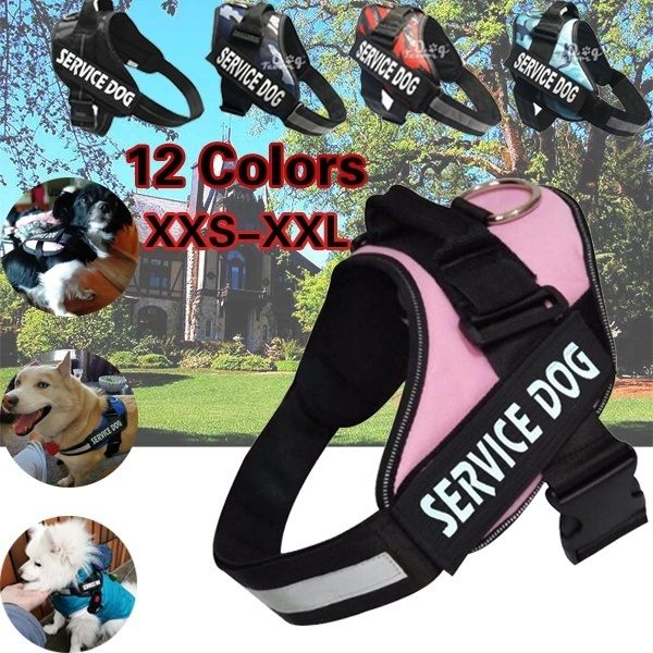 New Comfortable SERVICE-DOG Strap with Pet Training Vest, Reflective ...