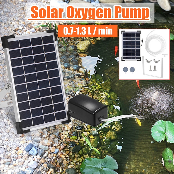 Solar Oxygen Pump Fish Tank Oxygenator Aquarium Oxygen Aerator Pond ...
