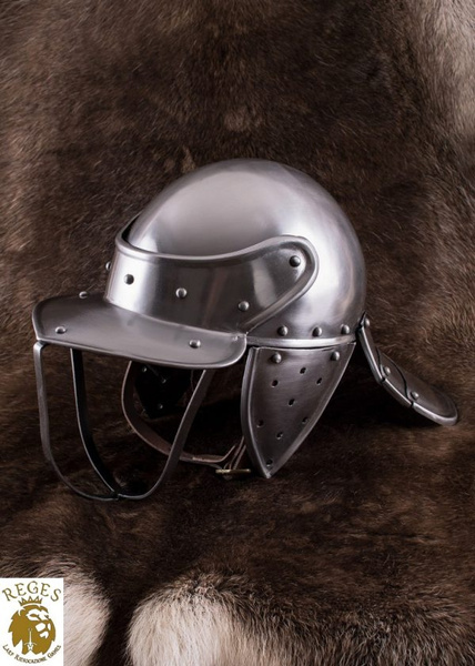 Original Lobster-tailed pot helmet 17 Century Helm Medieval Cosplay ...
