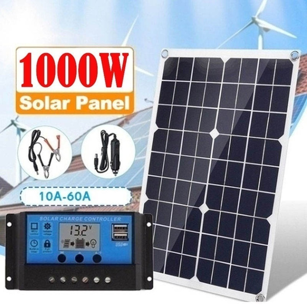 Newest Upgrade 1000W Solar Panel PWM Solar Panel Waterproof and ...