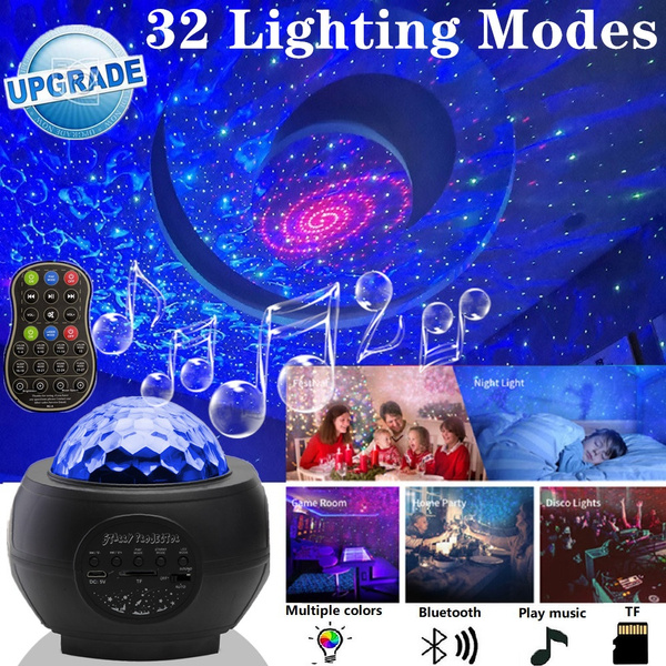 Upgraded 32 Lighting Modes Bluetooth Star Projector Led Music Voice ...