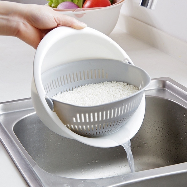 1 Set Drain Basket Sink Strainer Colander Kitchen Fruit Vegetable ...