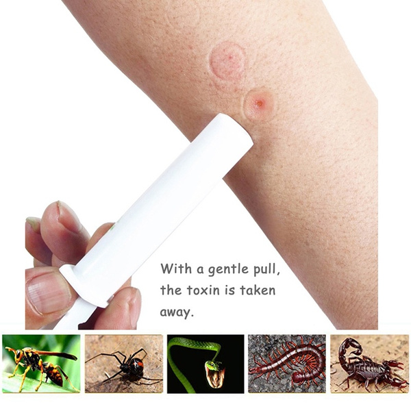 Extractor Pump First Aid Safety Kit Outdoor Snake and Mosquito Bug ...