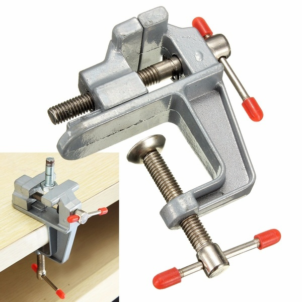 Aluminum Miniature Small Jeweler Clamp On Table Bench Vise Tool Vice ...