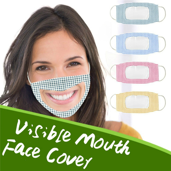 Mask With Clear Window Visible Expression For The Deaf And Hard Of ...