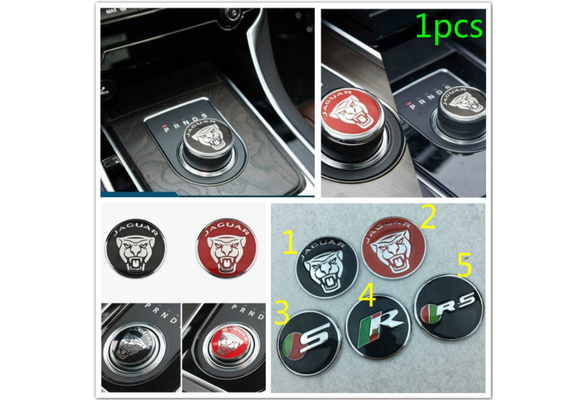 Chrome Car Gear Shift Knob Cover Decoration Sticker For Jaguar XF XE XJ XJL F PACE f pace Interior Mouldings Car Styling Wish