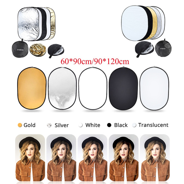 Andoer 60*90cm/90*120cm 5-in-1 Multi Portable Collapsible Studio Photo ...