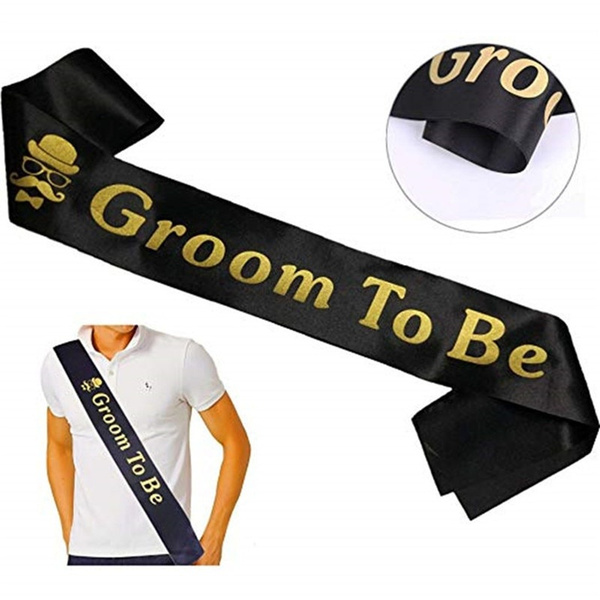 1PC Groom to Be Bride to Be Sash Wedding Engagement Bridal Bachelorette ...